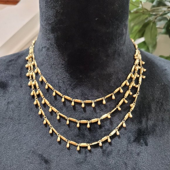Unbranded | Jewelry | Womens Gold Multilayer Round Beaded Fashion ...